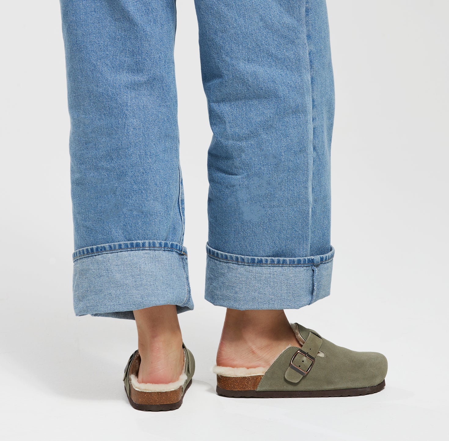 Billie Sheepskin Clogs with Cork Sole | Koalabi Australia
