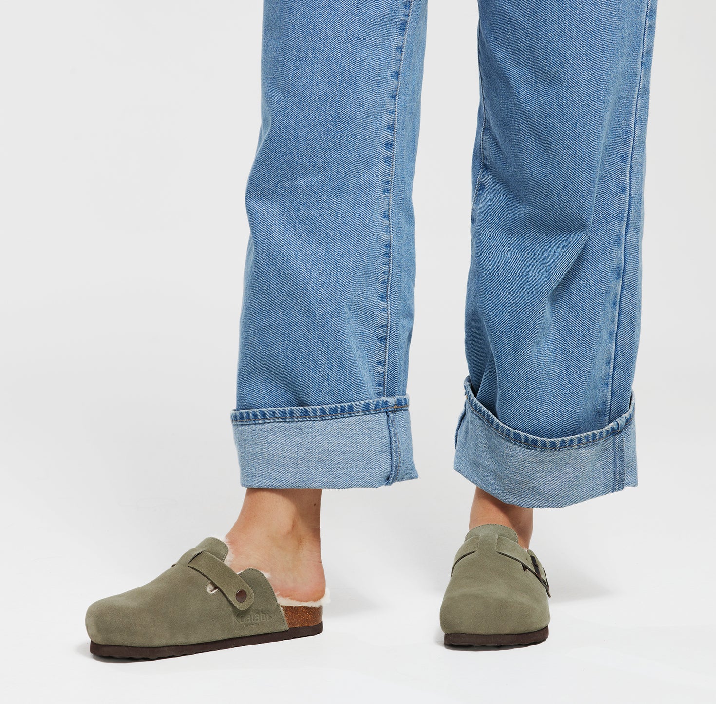 Billie Sheepskin Clogs with Cork Sole | Koalabi Australia