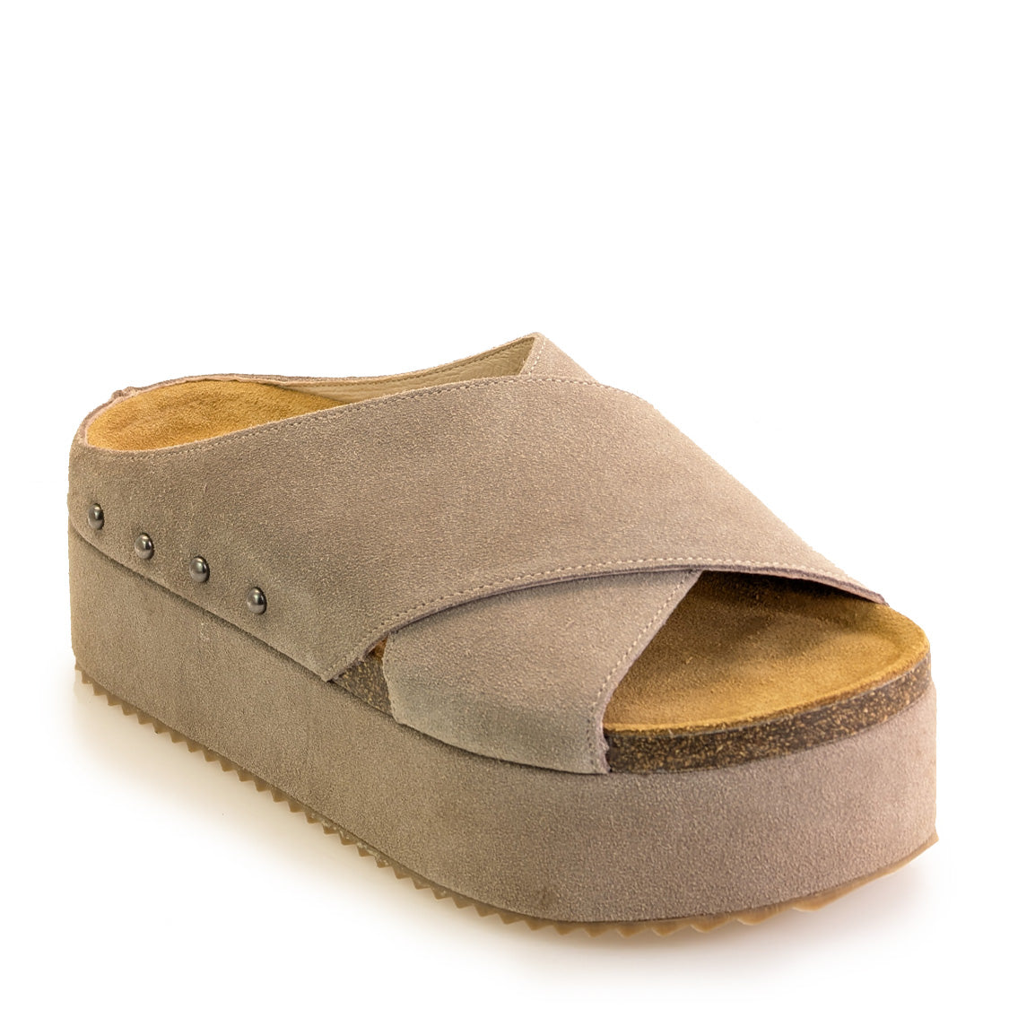 Lina Platform Shoes with Cork Bead Studs | Koalabi Australia