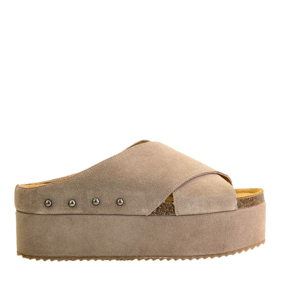 Lina Platform Shoes with Cork Bead Studs | Koalabi Australia